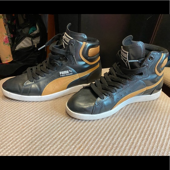 Puma | Shoes | Puma First Round Flipper Ii High Top Sneaker Black ...